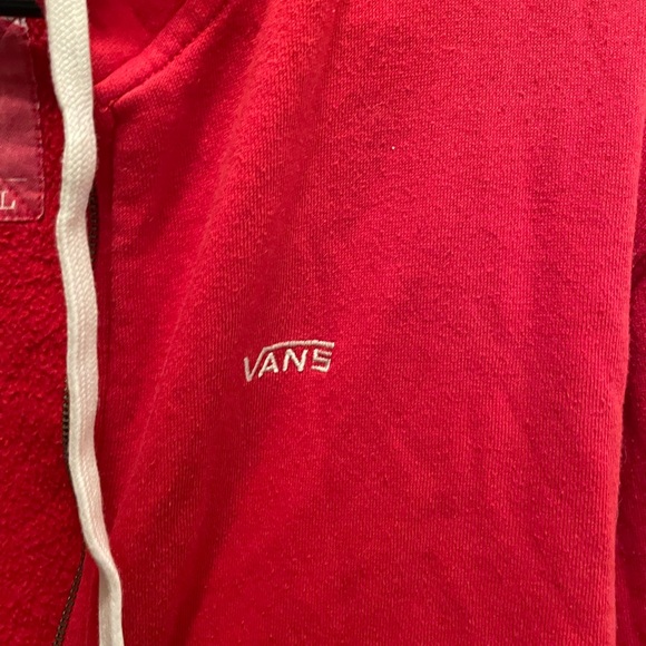 Vans | Sweaters | Red Vans Hoodie | Poshmark